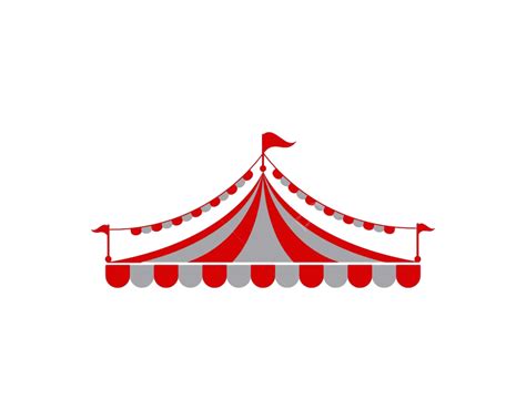 Circus Tent Vector Art Png Circus Tent Logo Template Line Shapes
