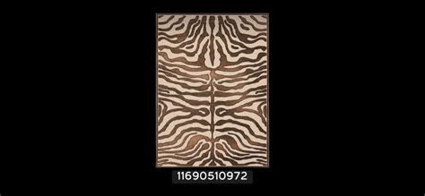Roblox Decal Animal Print Zebra Striped Rug
