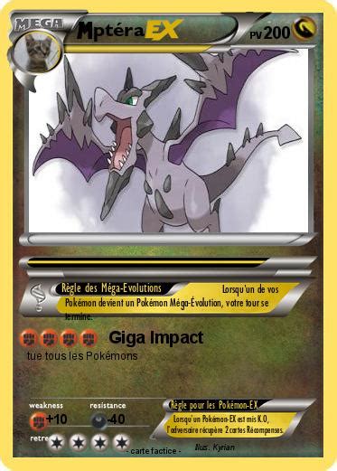 Pokémon Ptera 87 87 Giga Impact Ma Carte Pokémon