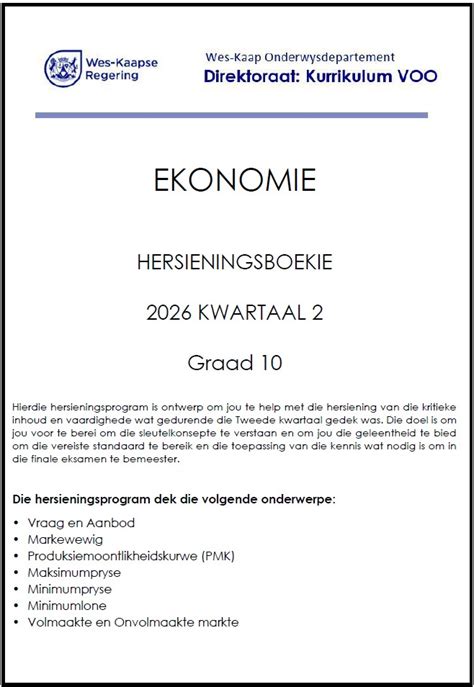 Gr 10 K2 Ekonomie Hersieningsboekie Wced Eportal