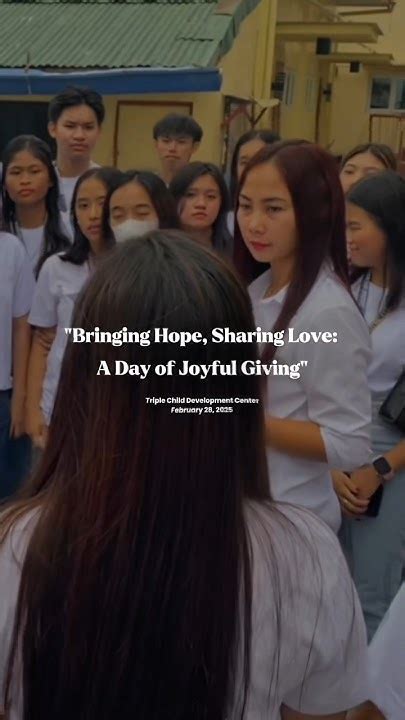 Bringing Hope Sharing Love A Day Of Joyful Giving Love Immersion