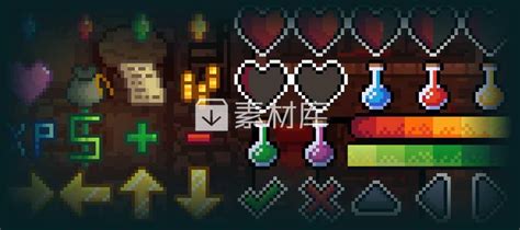 Rpg像素游戏地牢资源（16×16像素图片）神秘幽暗地下室 游素网