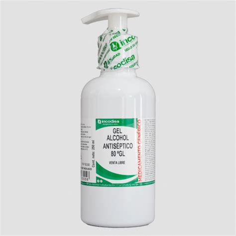 Gel Alcohol AntisÉptico 80° Litro Dp Incodisa
