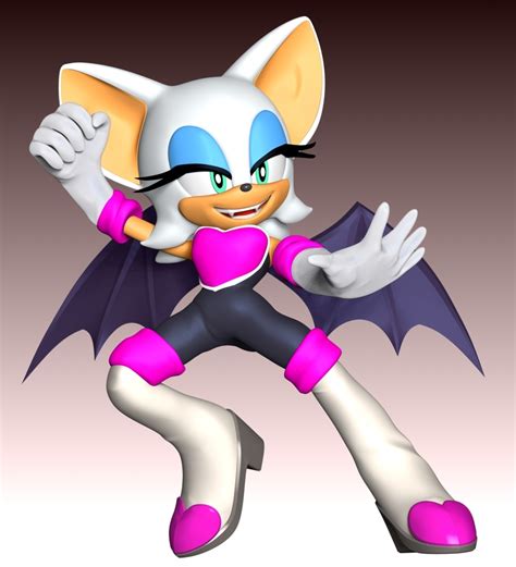 🦇 Rouge The Bat Sonic The Hedgehog・ 3d File For 3d Printing・cults