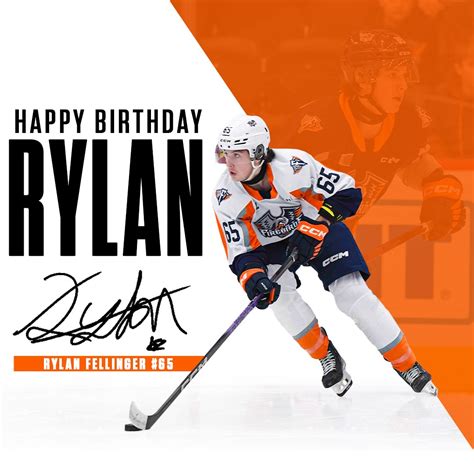 Flint Firebirds Happy Birthday Rylan Fellinger 🎉