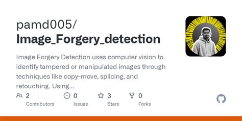 GitHub Pamd Image Forgery Detection Image Forgery Detection Uses Computer Vision To