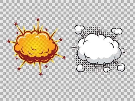 Premium Vector Vector Comic Speech Bubbles Set Explosion Comic Set