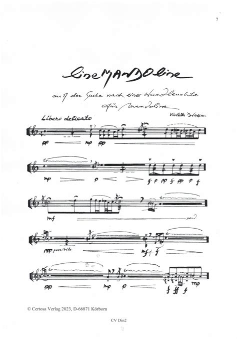 Dinescu Violeta Linemandoline Certosa Verlag