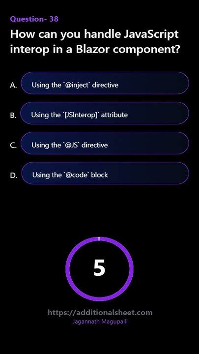 How Can You Handle Javascript Interop In A Blazor Component Youtube