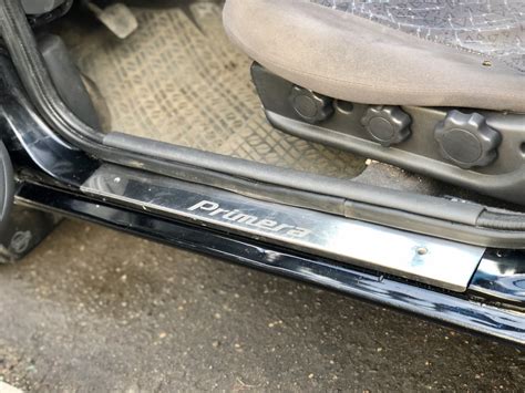 Хром накладки на пороги — Nissan Primera (P11), 1,6 л, 1996 года ...
