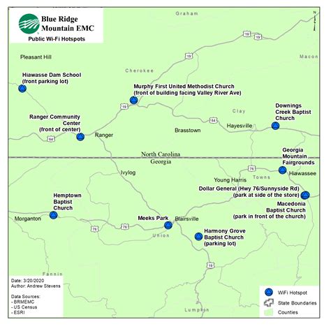 Here Is A Map Of The Wi Fi Hotspots Across Our Service Territory Again
