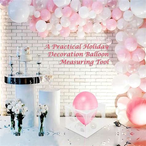 11 Hole Balloon Sizer Cube Box Measurement Tool For Balloon Decorations