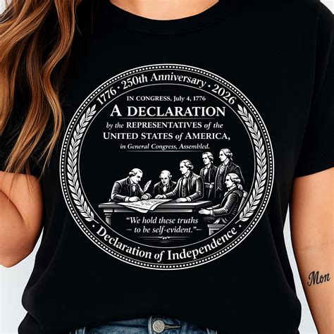 America 250th Anniversary Declaration Of Independence Png Svg Etsy