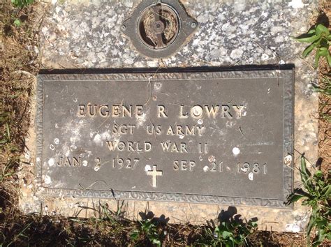 Eugene R Lowry 1927 1981 Find A Grave Memorial