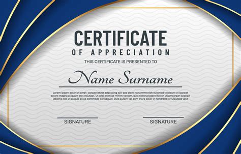 Certificate Of Appreciation Background 13524123 Vector Art At Vecteezy