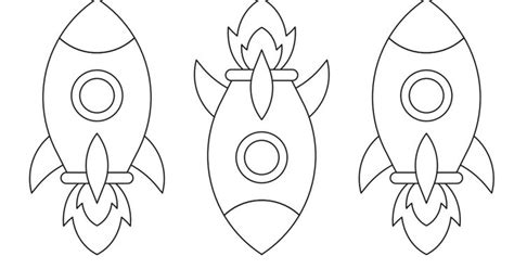 Space Theme Party Rocket Template