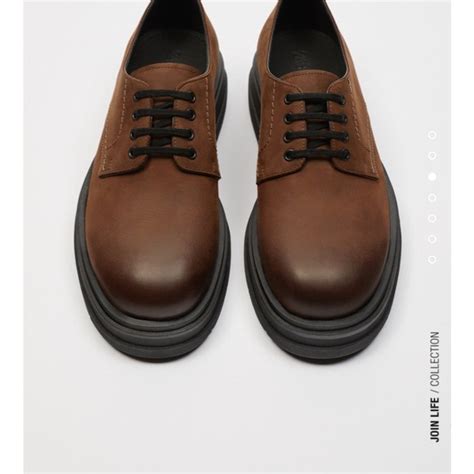 Zara Shoes Brown Leather Mens Shoes Poshmark