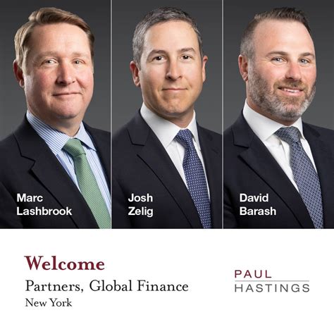 Paul Hastings Adds Premier Three Partner Finance Team In New York