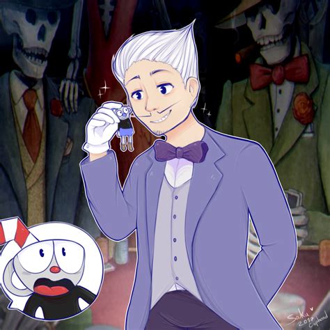 King Dice Human Cuphead Fanart By Sakurarosebonbon On Deviantart