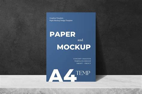 Page 14 A4 Paper Mockup Realistic Background Images Free Download