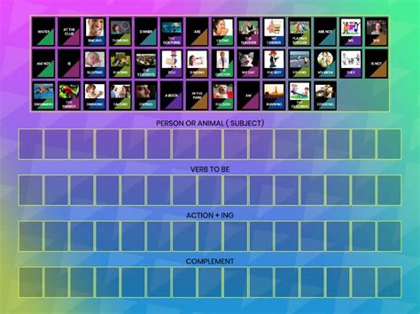 Classify The Following Words Group Sort