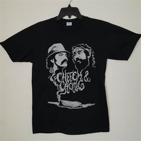 Shirts New Cheech Chong Smoking Joint Unisex Silkscreen Tshirt Comedy