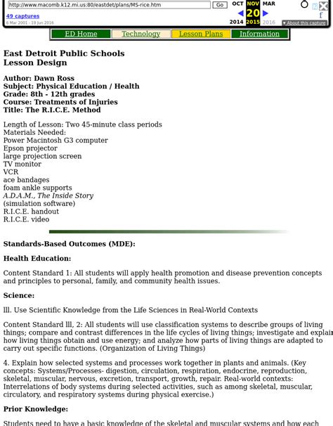 The Rice Method Lesson Plan For 8th 12th Grade Lesson Planet