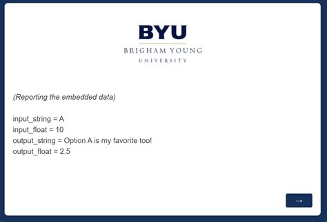 In Qualtrics Using Javascript With Embedded Data And Survey Responses Eric D Derosia Phd