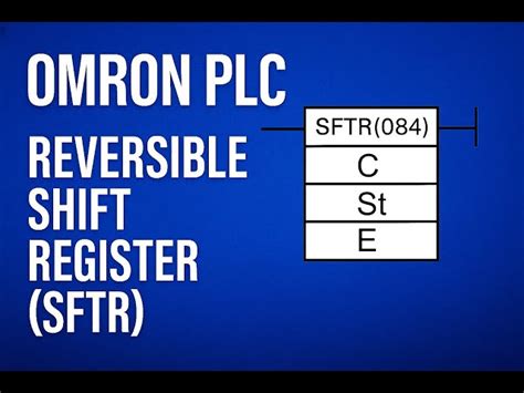 Omron Tutorial Reversible Shift Register Sftr Open Video