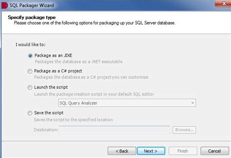 A Quick Export With Sql Packager Voice Of The Dba