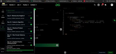 Geeksforgeeks Gfg160 Problemsolving Codingjourney 100daysofcode