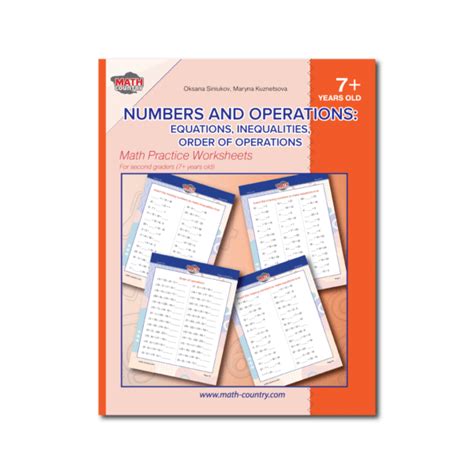 Numbers And Operations Math Worksheets Grades 2 3 Age 7 Math Country