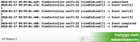 Swift RxSwift的使用详解 调试操作