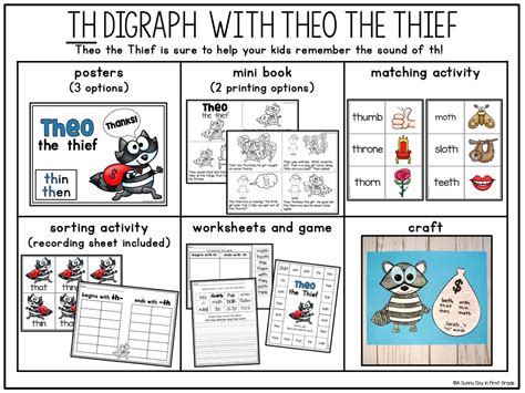 Th Digraph Worksheets Centers Games Made By Teachers
