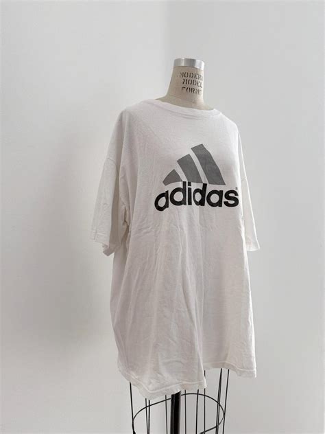 90s Vintage Adidas Oversize Logo T Shirt Etsy