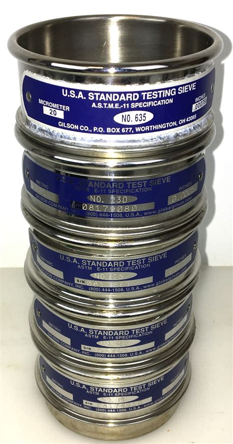standard testing sieve