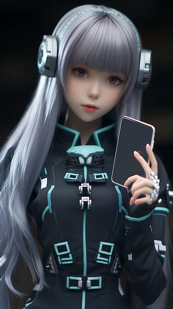 Premium Photo Dark Android Girl Cyberbionic Woman Techgirls