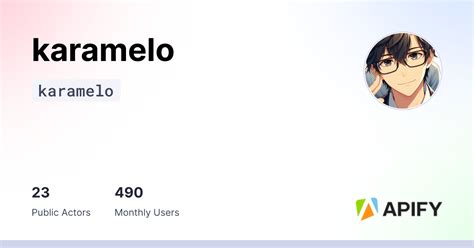 Karamelo Karamelo · Apify
