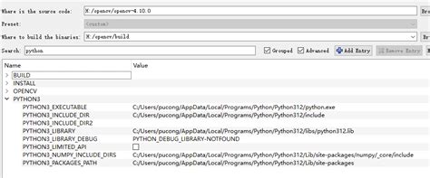 安装cuda支持的opencv python Windows版本包含常见错误处理 技术栈