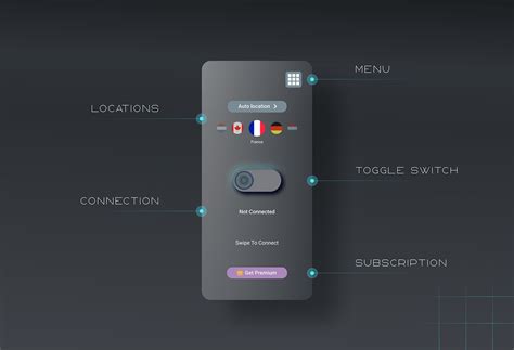 VPN App Design UX UI Behance VPN App Design UX UI Behance