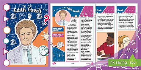 Significant People Edith Cavell Fact File Ww1 History