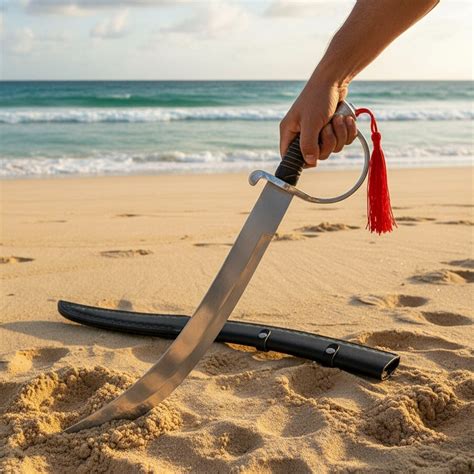 25 Silver Pirate Cutlass Sword Stainless Steel Blade Replica Saber Ebay