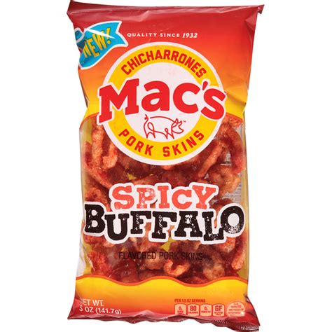 Macs Pork Skins Spicy Buffalo 5 Oz Delivery Or Pickup Near Me