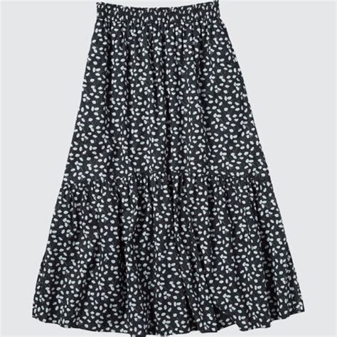 Jual Nwt Uniqlo Paul And Uniqlo Tiered Long Skirt Black L Shopee Indonesia