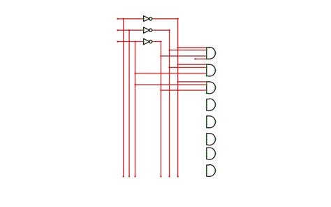 Circuitverse Circut Diagram Of 3 8 Line Decoder