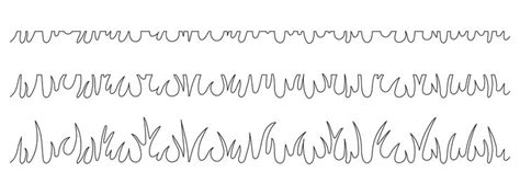 Premium Vector Grass Lawn Set Whole Cut One Art Continuous Line