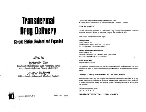 Pdf Evaluating The Transdermal Permeability Of Chemicals