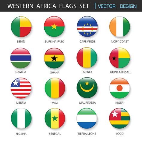 West African Country Flags