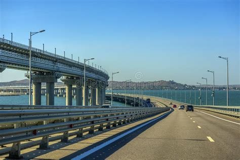 The Navigable Arch Of The Crimean Bridge Arch Of The Highway And