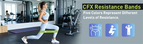 Cfx Resistance Bands Exercise Bands Skin Friendly With 5 Different Strength Levels For Legs